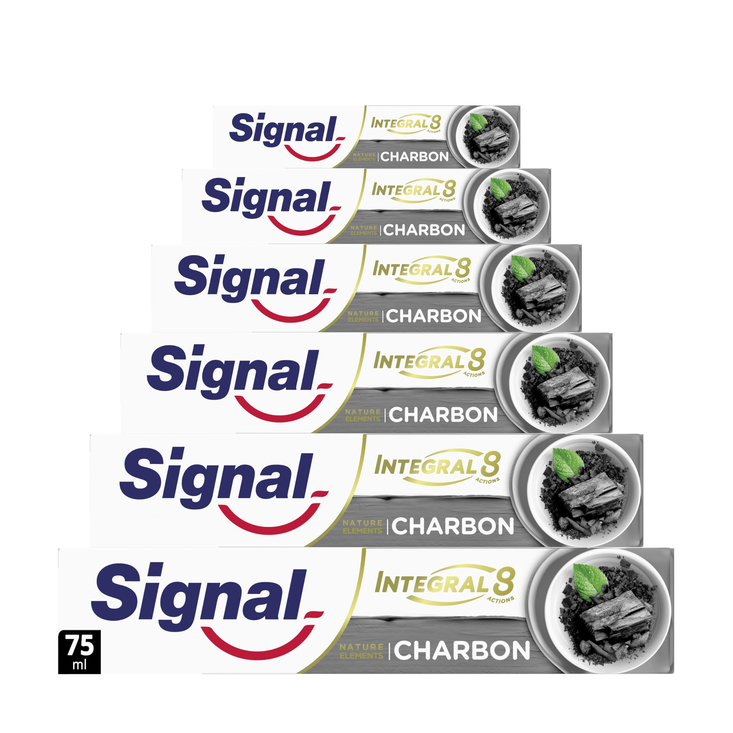 SIGNAL - Dentifrice Integral 8 Nature Elements Charbon - Des dents plus ...