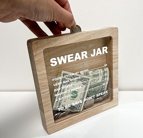 Amazon.com: Personalized/Swear Jar/You Say It You Pay It/Cuss Jar Coin ...