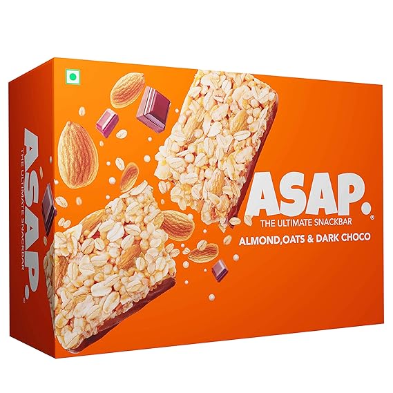 ASAP Energy Bars - 6 Bars, Healthy Protein Bars with Dark Choco, Rolled ...