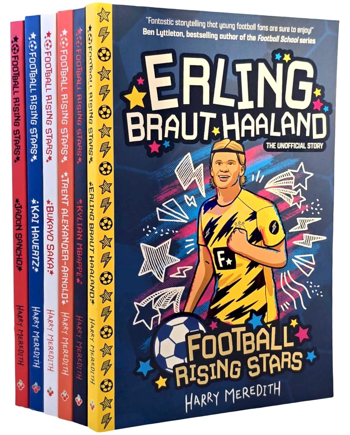Football Rising Stars By Harry Meredith 6 Books Collection Set (Jadon ...