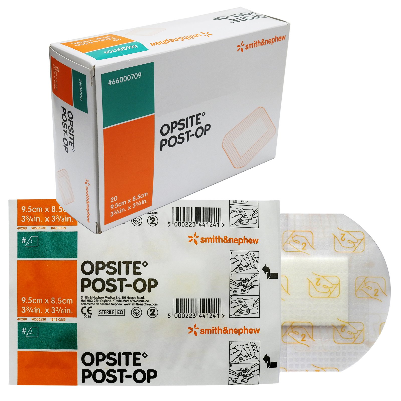 Smith And Nephew Sj66000709 Opsite Post Op Dressing With Pad ...