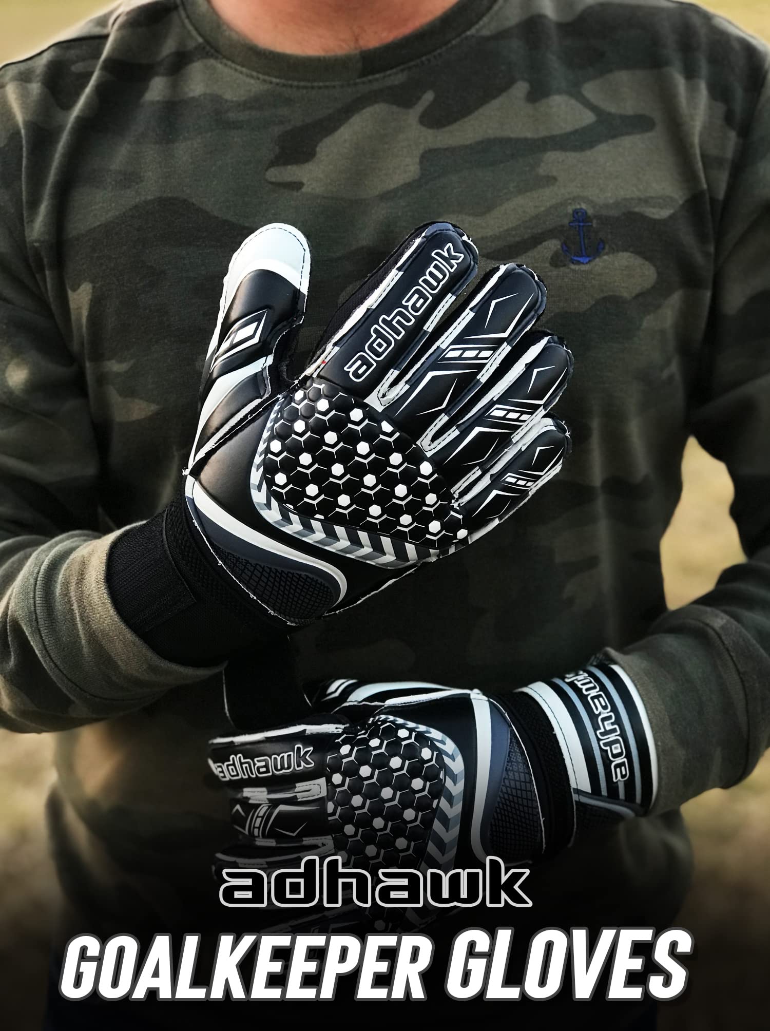 Football Gloves Youth Premium Goalkeeper Gloves - Latex Palm With ...