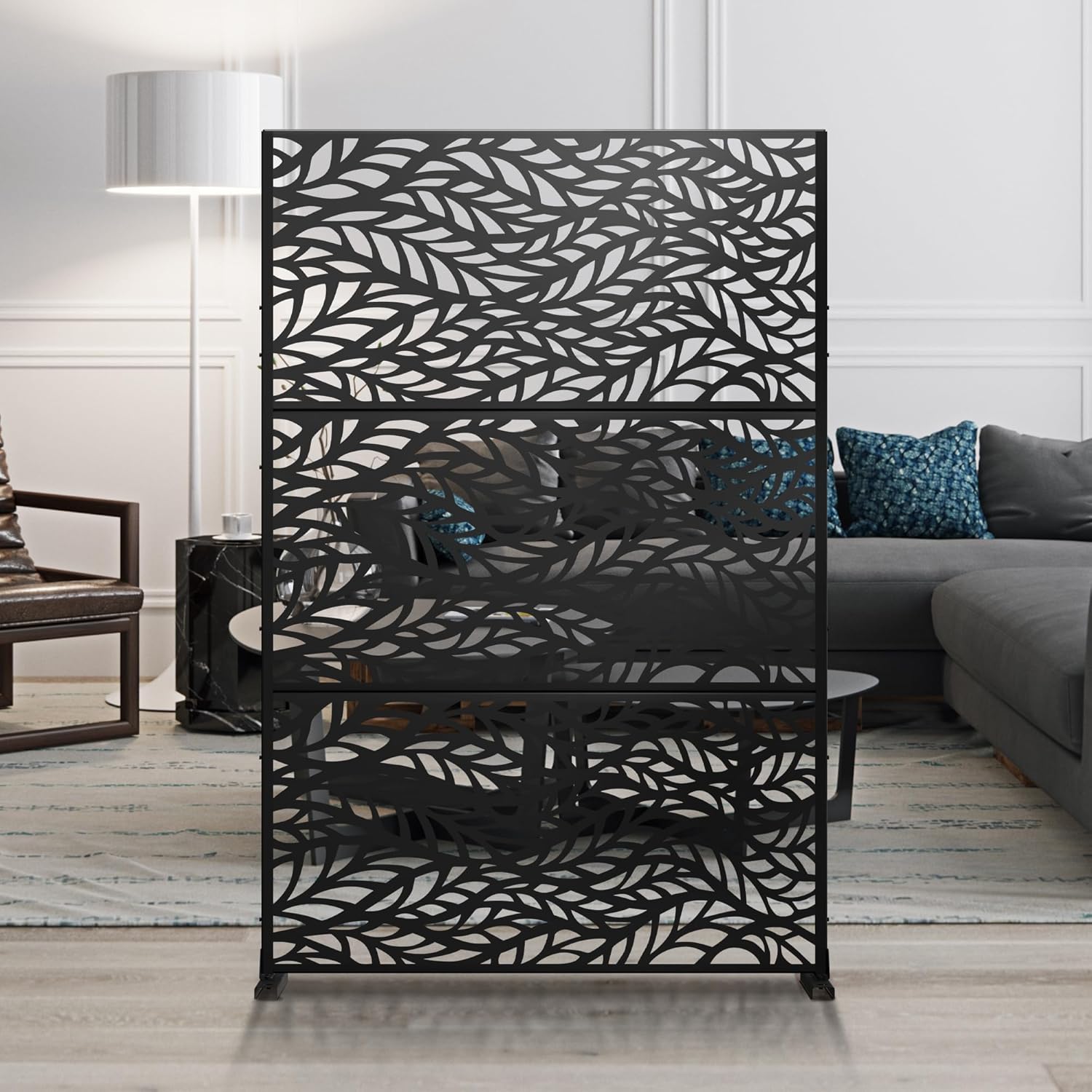 Amazon.com : Elevens Free Decorative Privacy Screen with Stand 72" H×47 ...