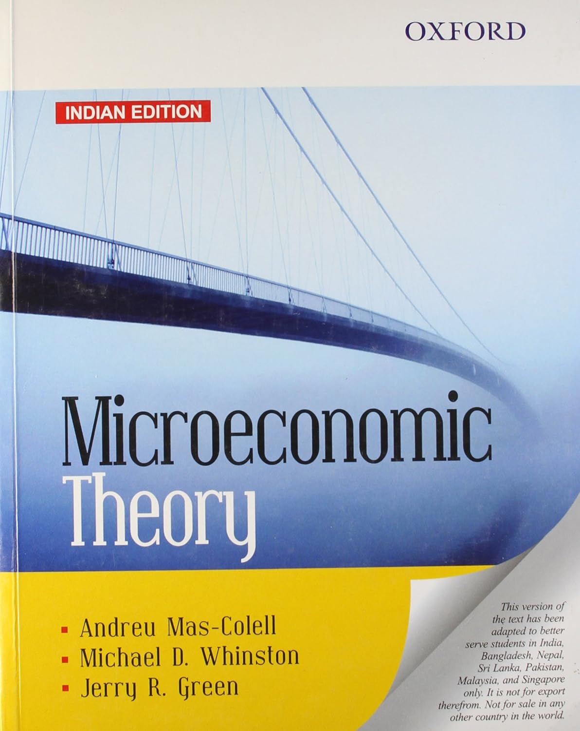 Microeconomic Theory: Mas-Colell: 9780198089537: Amazon.com: Books