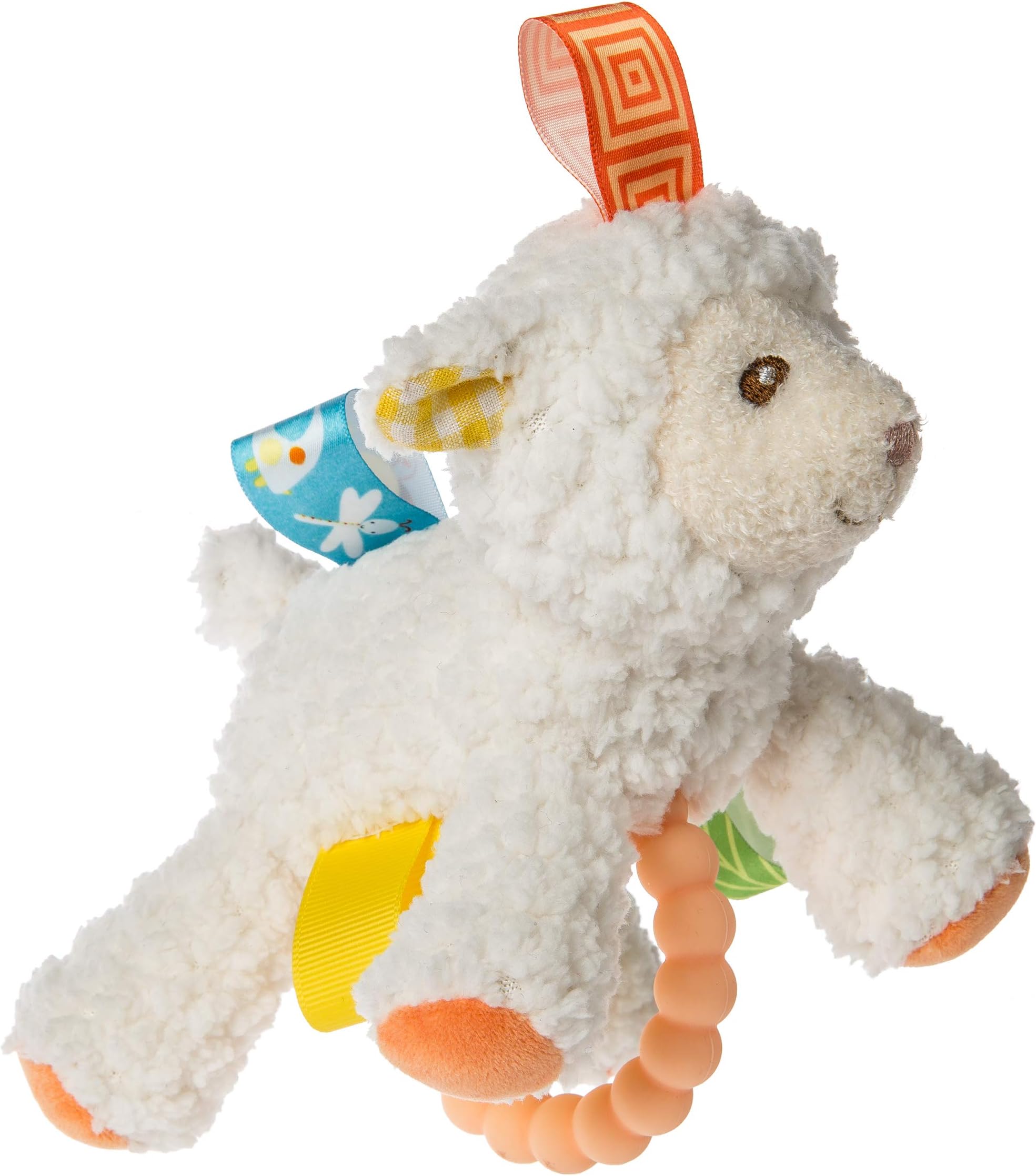Amazon.com : Mary Meyer Taggies Soft Baby Rattle with Teether Ring and ...