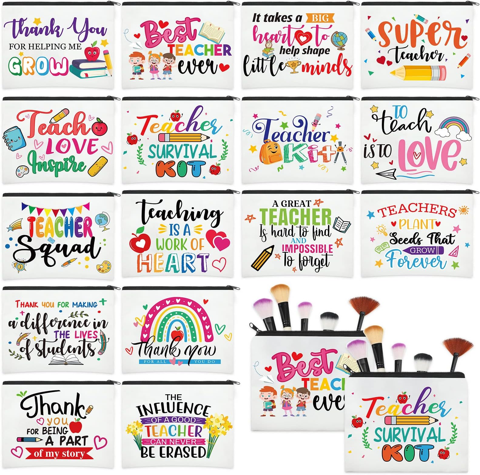 Amazon.com : Cholemy 20 Pcs Teacher Appreciation Gifts Inspirational ...