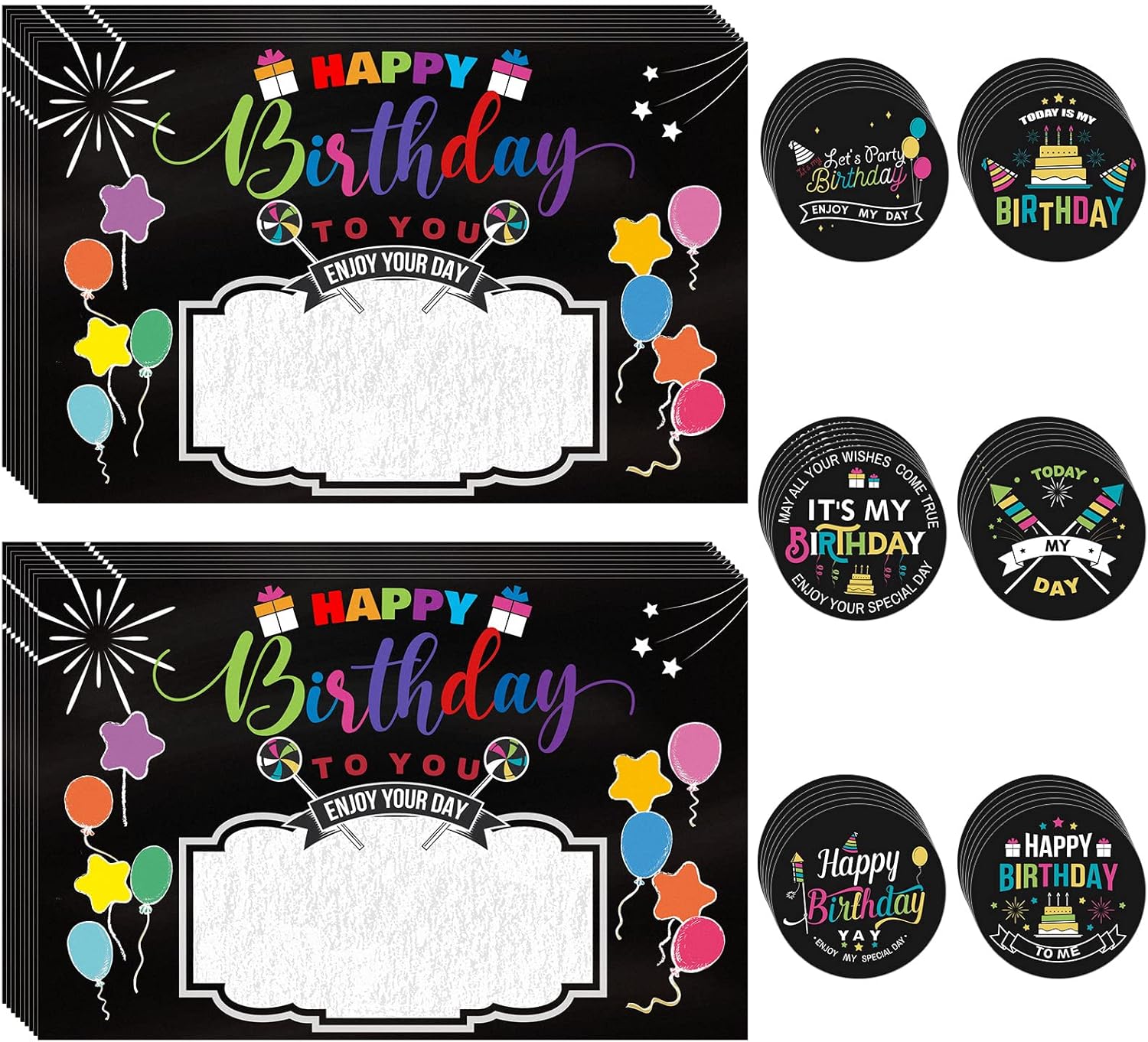 Amazon.com : Tatuo 108 Pcs Birthday Certificates for Students Kids ...