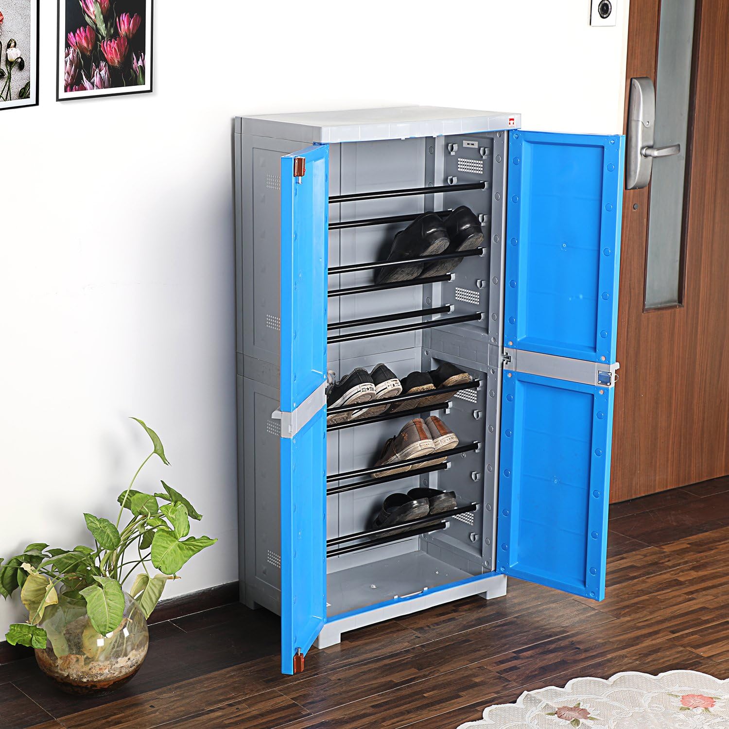 Cello Novelty Compact Cupboard - Blue and Grey : Amazon.in: Home & Kitchen