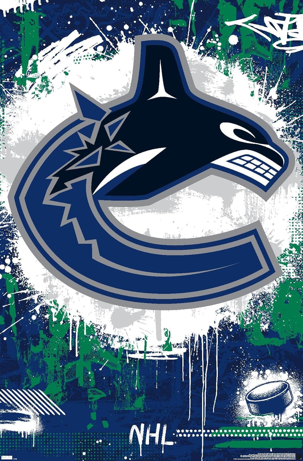 NHL Vancouver Canucks - Maximalist Logo 23 Wall Poster : Trends ...