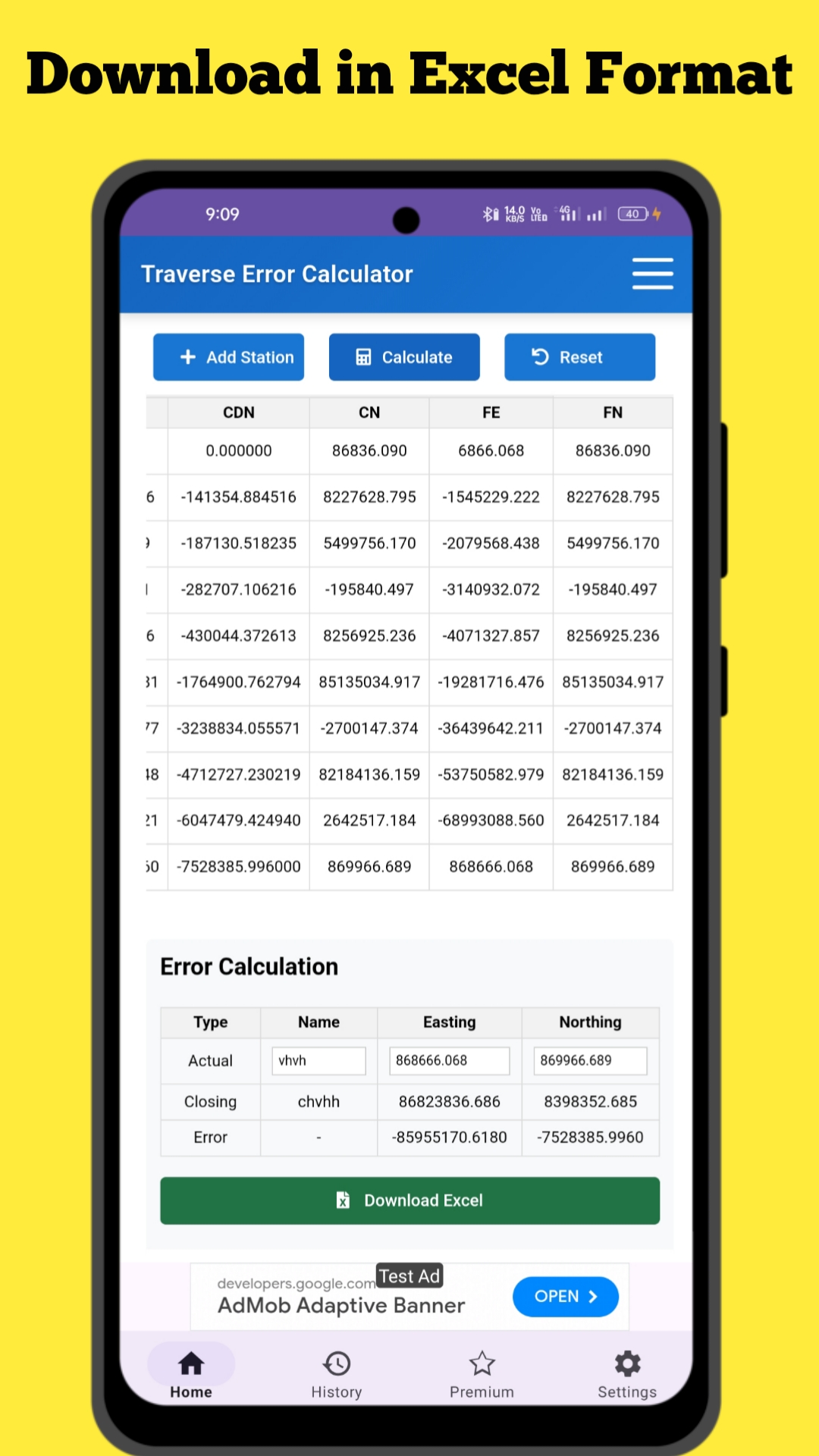 Traverse Error Calculator - App on Amazon Appstore