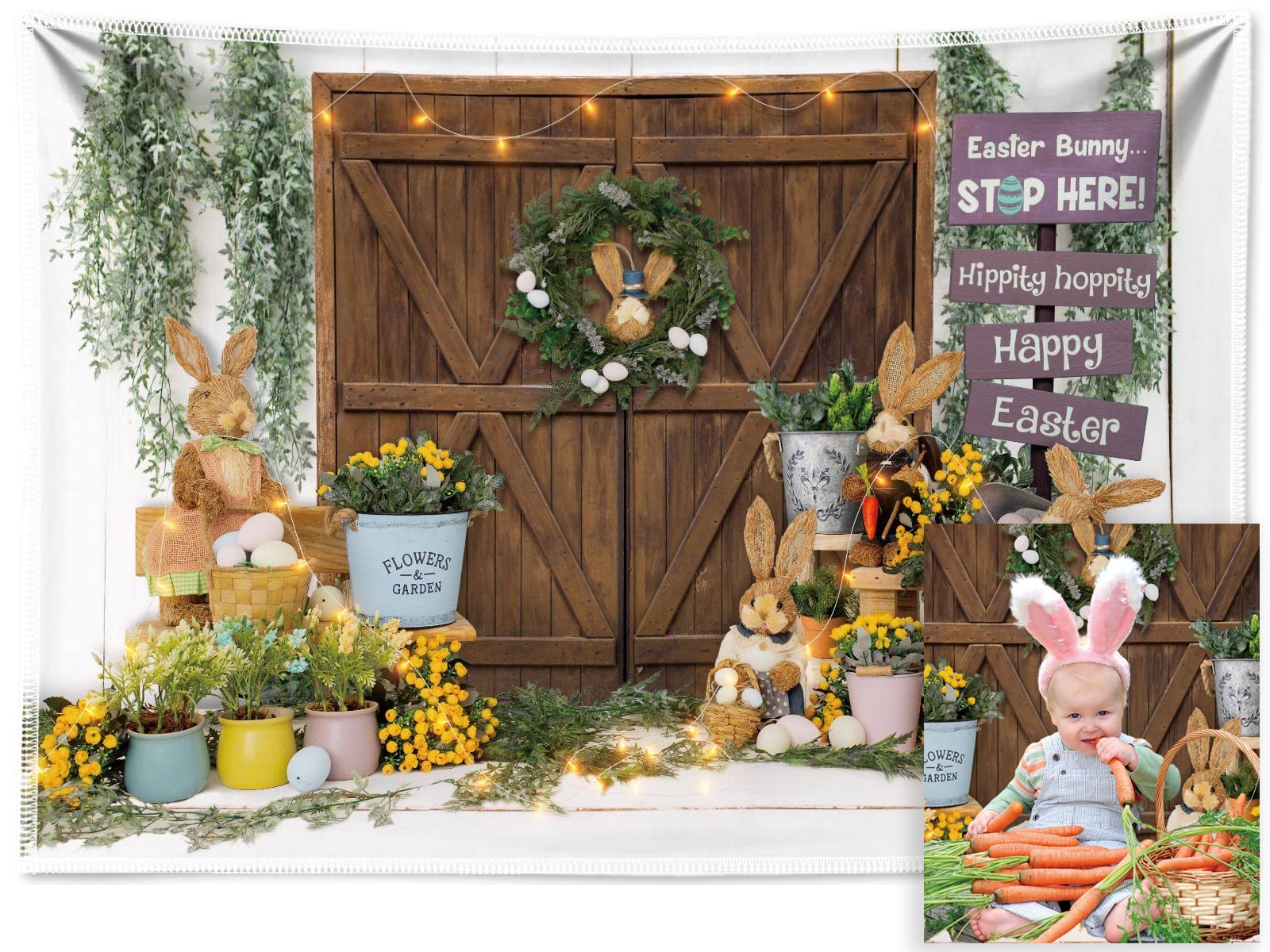 Easter Bunny Backdrops