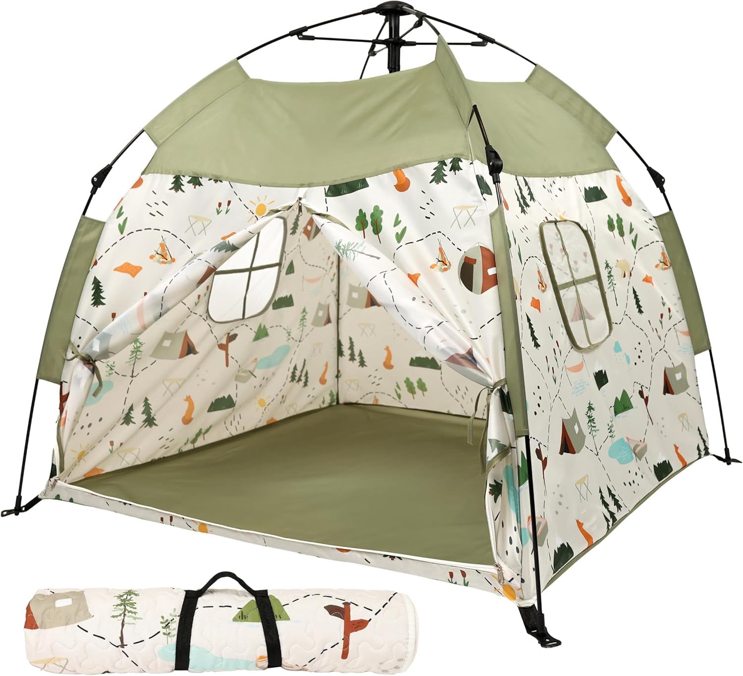 Amazon.com: CalRose Kids Play Tent with Matching Picnic Mat- Versatile ...