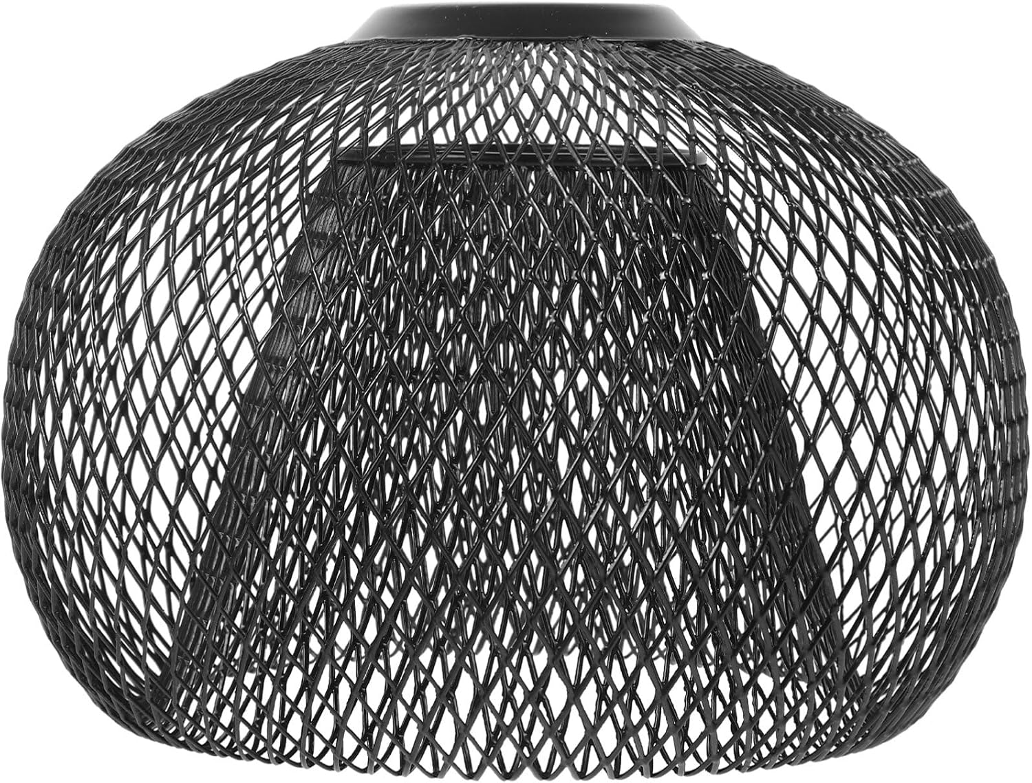 UPKOCH Wire Mesh Lamp Shade Round Metal Chandelier Lampshade Double ...