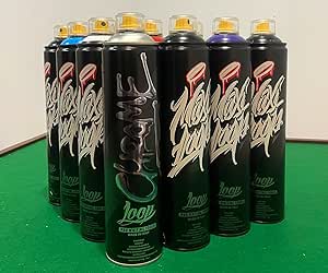 Amazon.com: 12 Pack Spray Paint 600ml Assorted Colors Loop Spray Paint ...