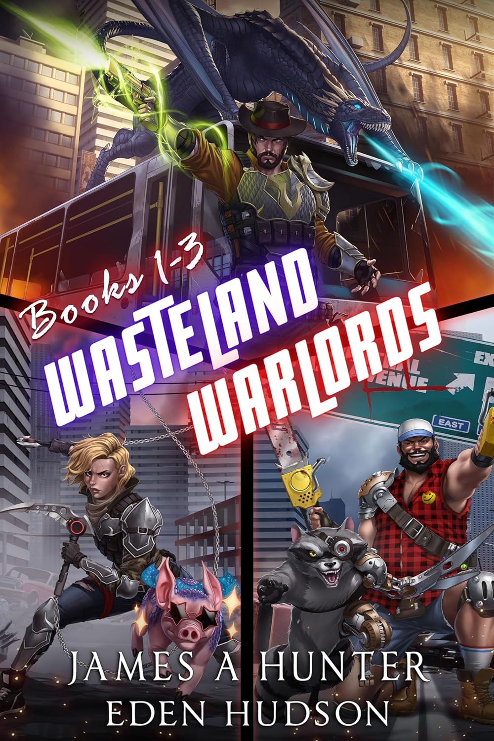 Wasteland Warlords Omnibus (Books 1 - 3): A Post-Apocalyptic LitRPG Adventure eBook : Hunter ...