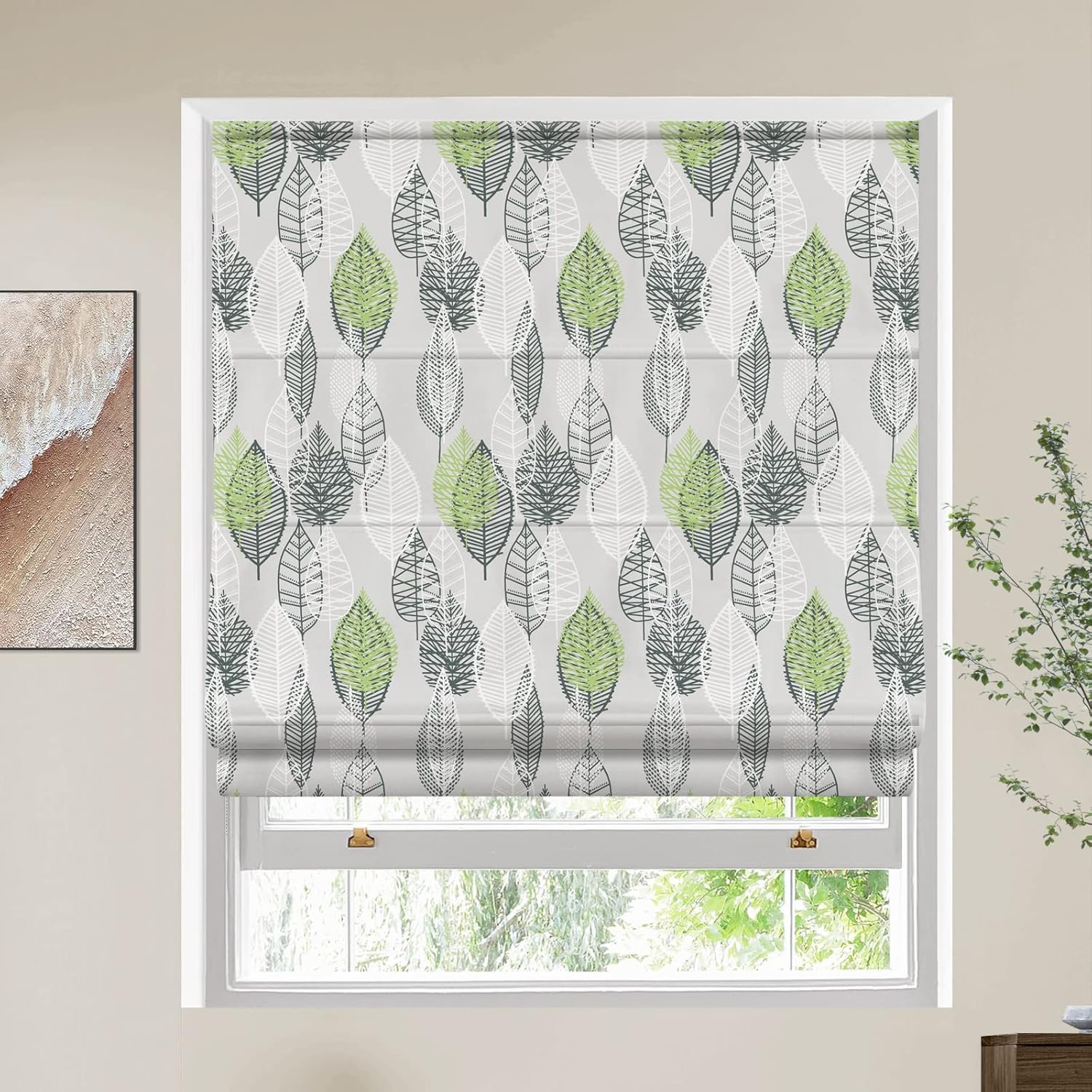 Amazon.com: LETAU Blackout Roman Shades Blinds, Custom Made Lined ...