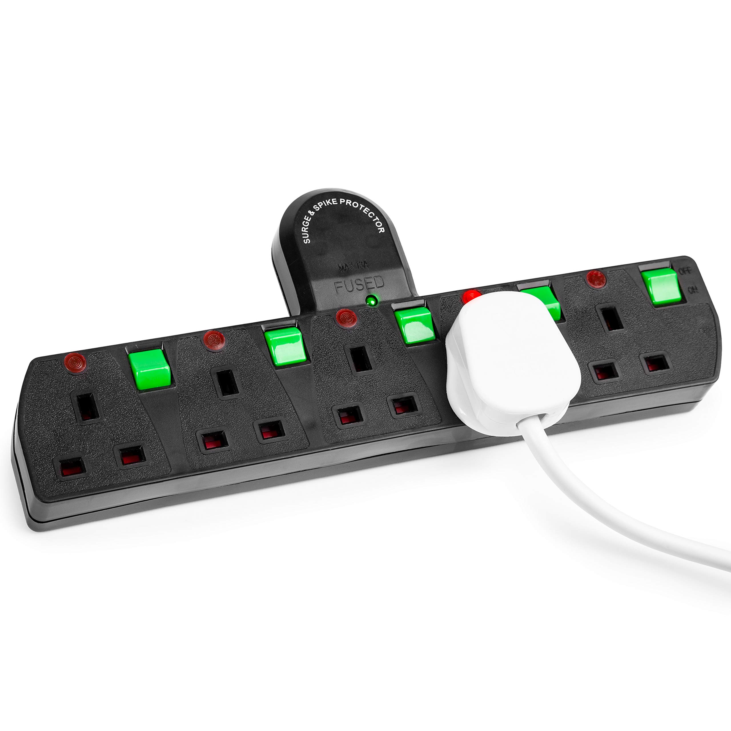 Buy Duronic 5-Way UK Plug Adapter S125B | Switched Socket Extension ...