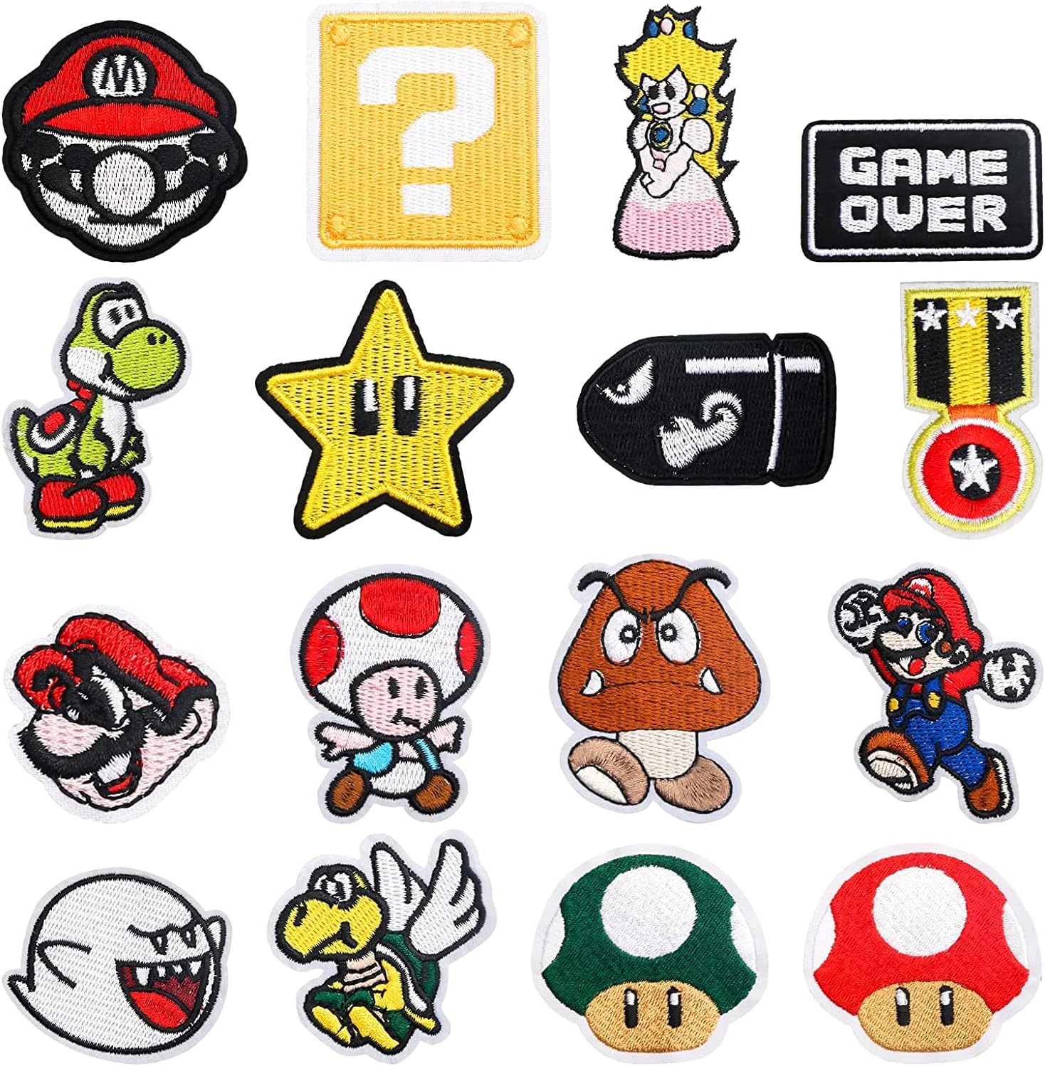 Amazon.com: 19 Pieces Anime Patches Embroidered Applique Patches Sew on ...
