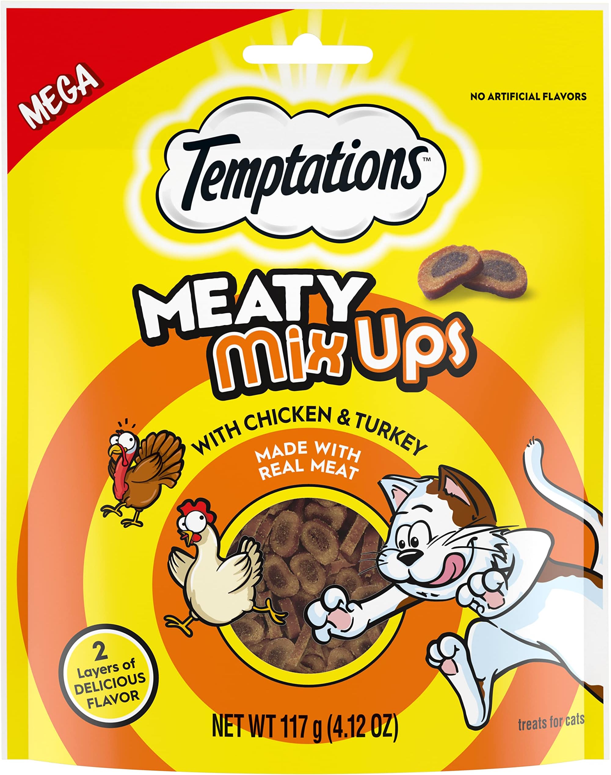 Amazon.com : Temptations Classic, Crunchy and Soft Cat Treats, Holiday ...