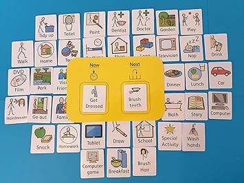Now and Next Flashcards with board - Autism, SEN : Amazon.co.uk ...