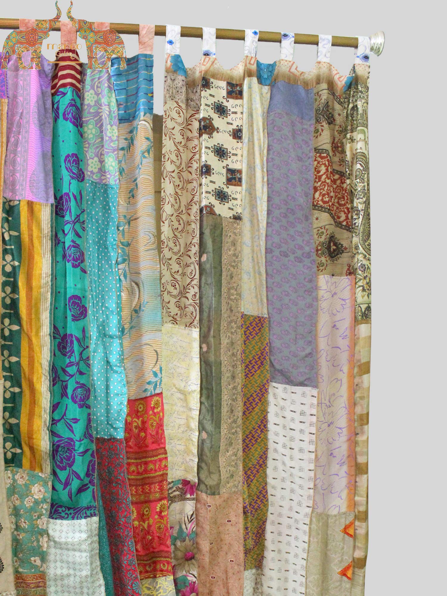 Amazon.com: Mango Gifts Luxe Ambiance Old Silk Sari Multicolor Ribbon ...