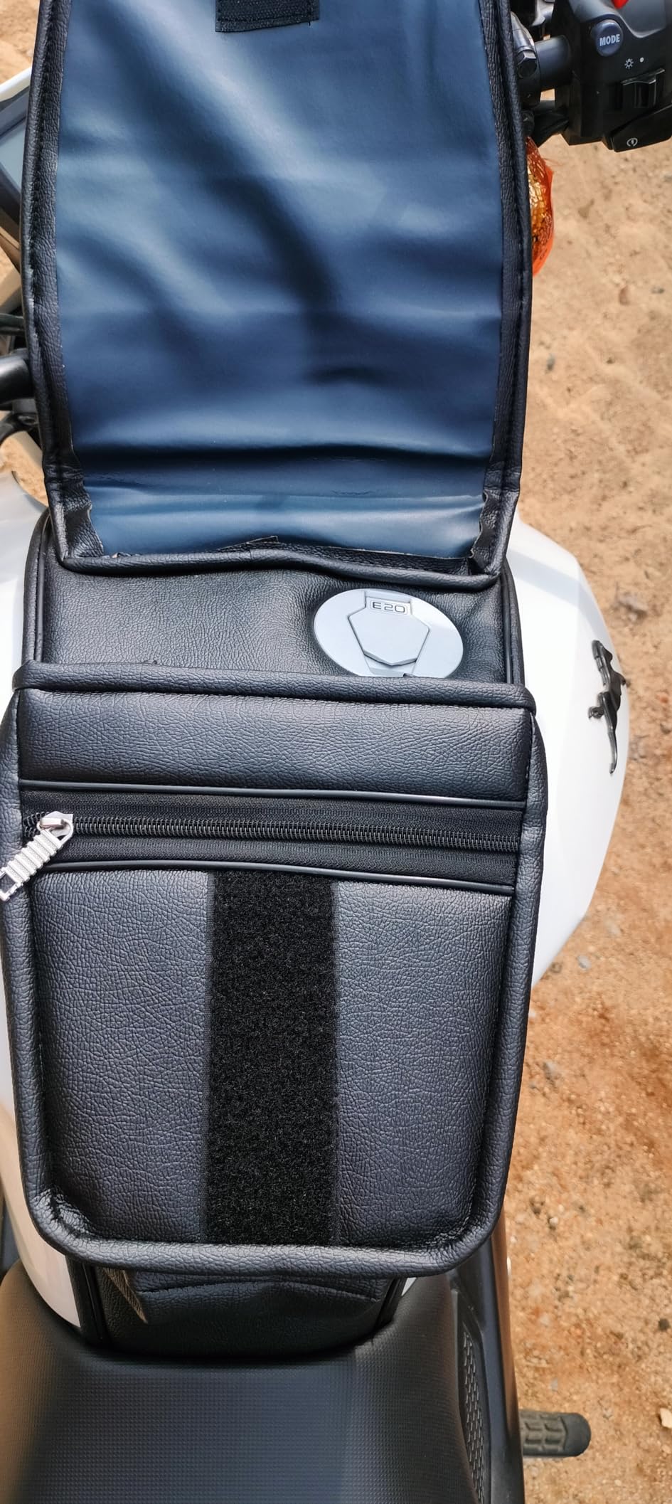 Sahara Seats Leather Pocket Tank Cover | Compatible with Apache RTR 160 ...