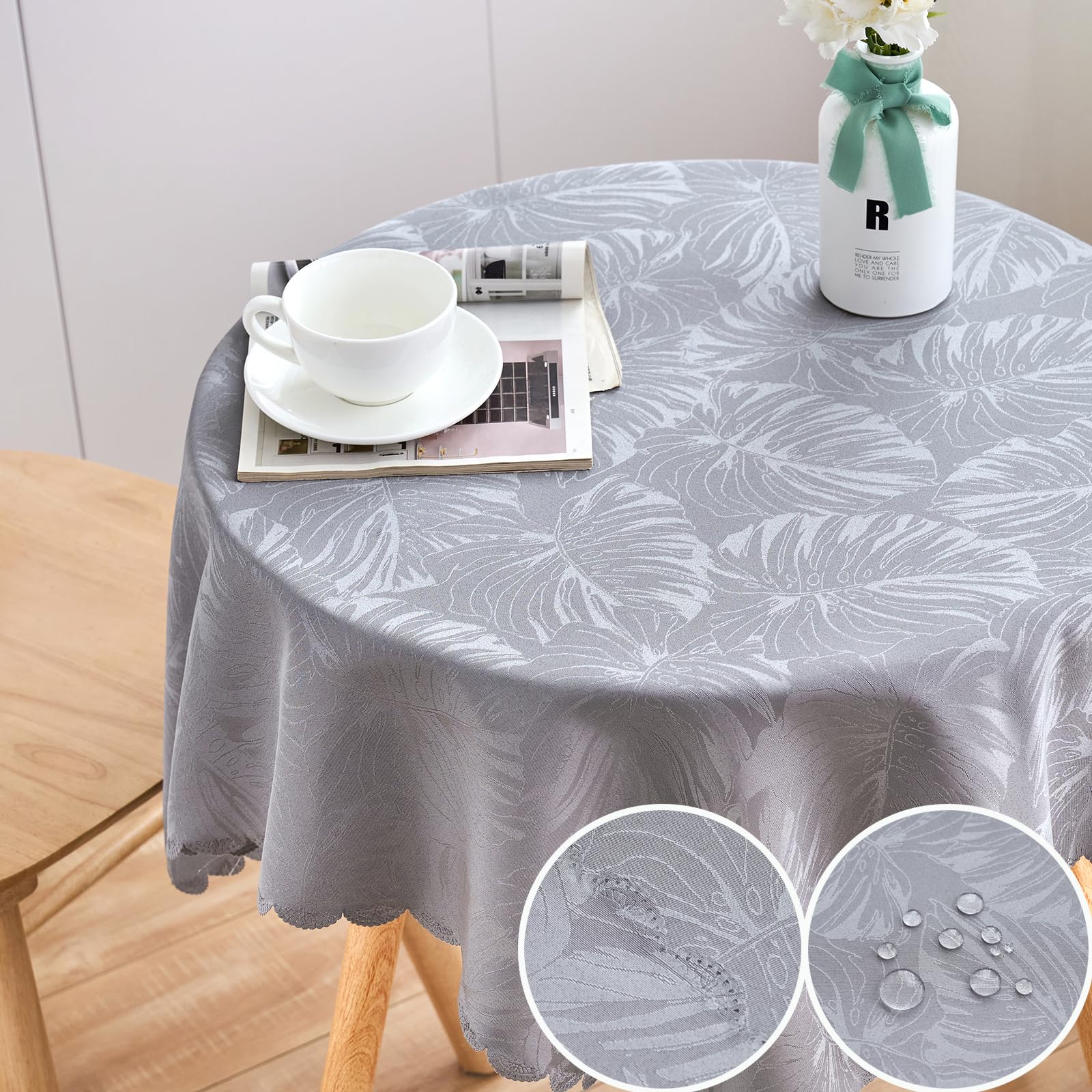 Amazon.com: EFFICINATURE Square Tablecloth Small Table Cloths 36x36 ...