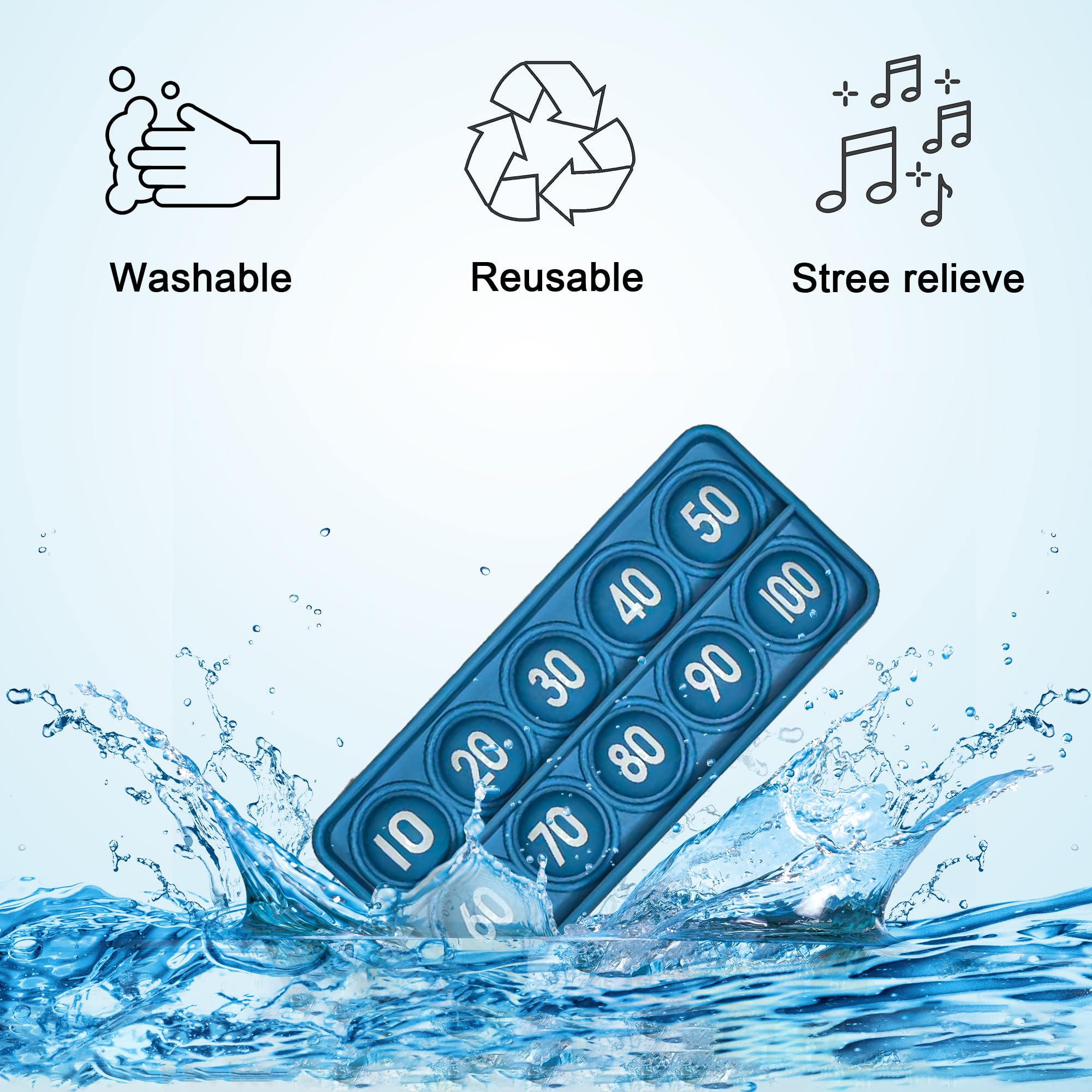 Snapklik.com : Ten Frame Pop Math Manipulatives - Set Of 10 Silicone ...