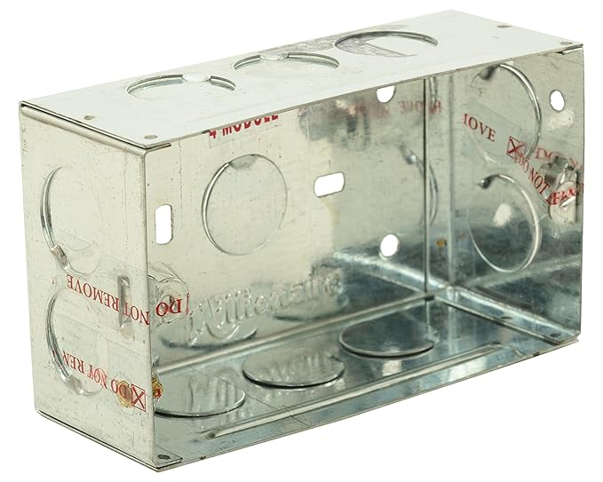 Million 4-Module Metal Box (Silver) : Amazon.in: Home Improvement