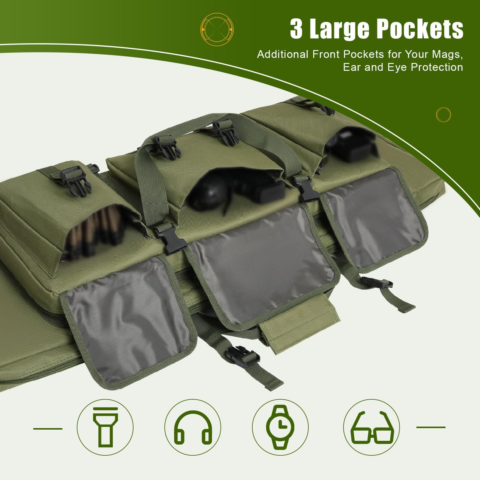 Snapklik.com : PERFBAGS Double Rifle Backpack Tactical 36 Inch, Soft ...