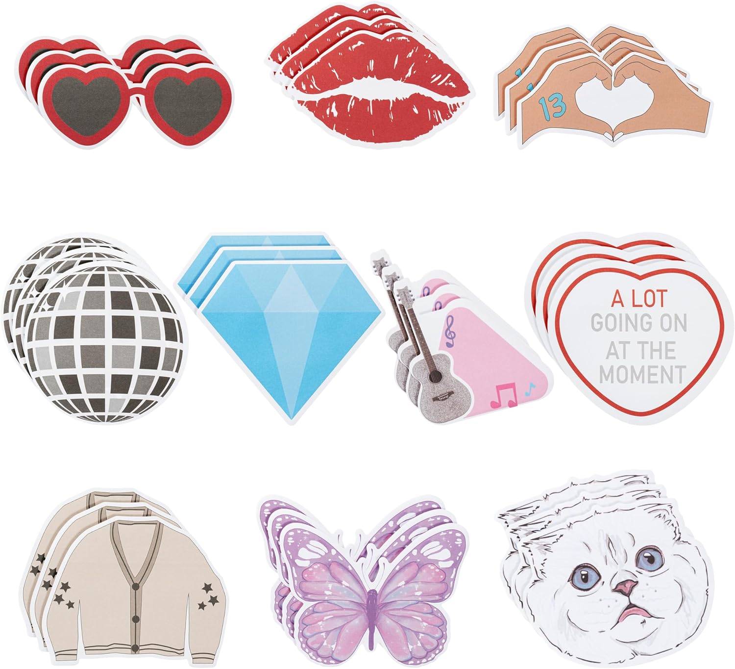 Amazon.com : S1acuomg Era’s Sticky Notes Set - 30 Sheet Cute Cartoon ...