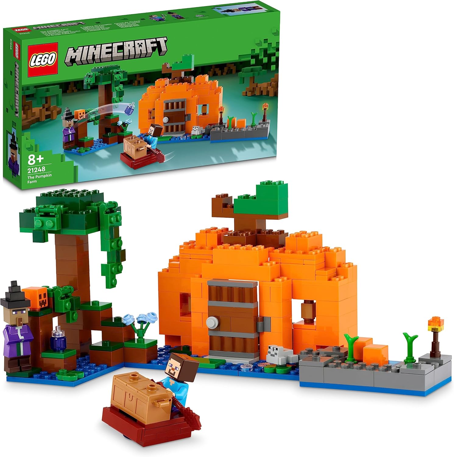 Amazon.com: Lego Minecraft The Pumpkin Farm 21248 Building Toy, Hands ...