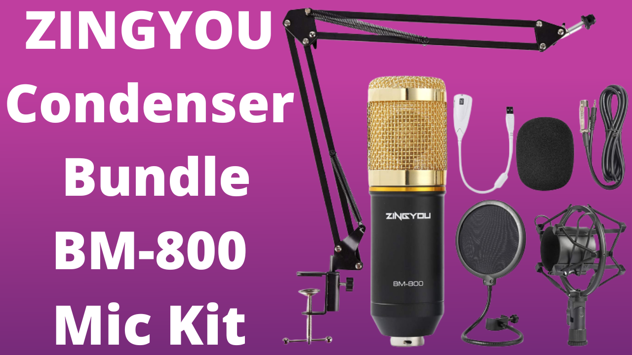 Watch ZINGYOU Condenser Microphone Bundle BM-800 KIT Love it on Amazon Live
