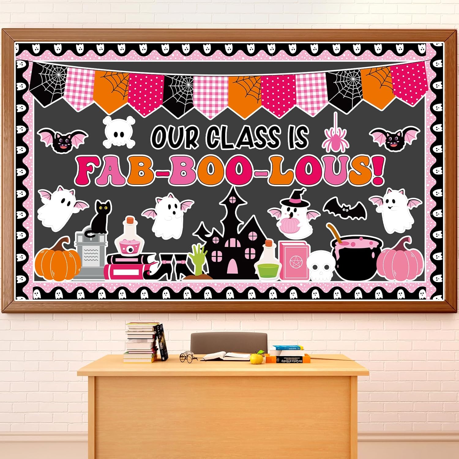 Amazon.com : Halloween Classroom Bulletin Board Decoration Halloween ...