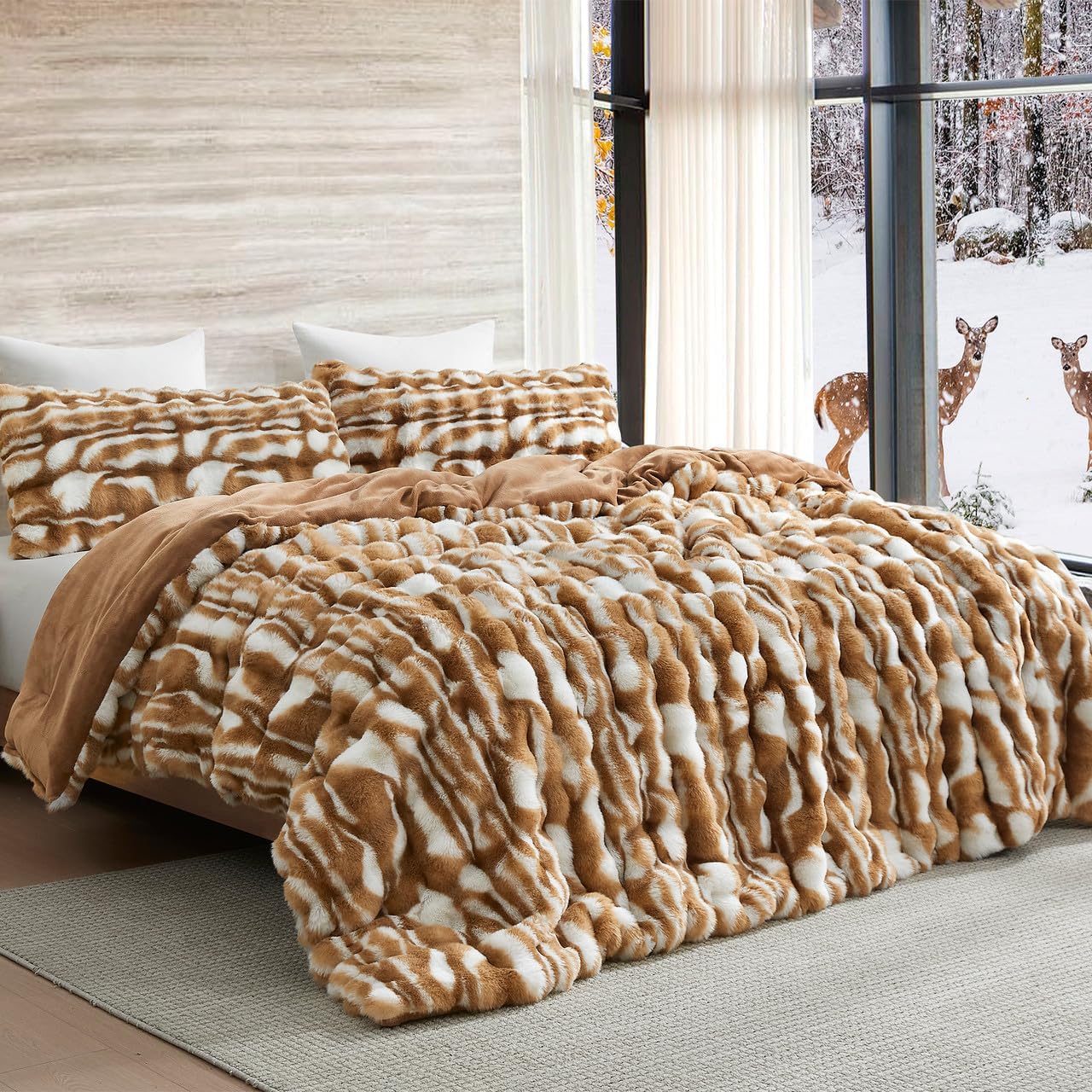 Amazon.com: Oh Deer - Coma Inducer® Oversized King Comforter Set - Fawn ...