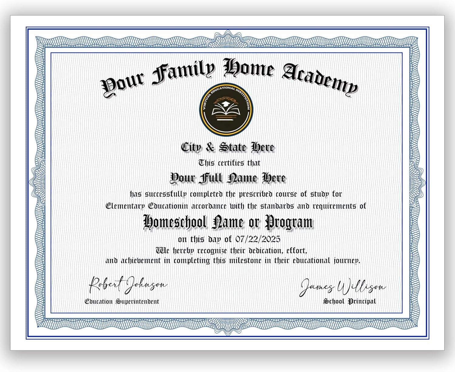 Amazon.com : Custom Prank Diploma Personalized Fake Graduation ...
