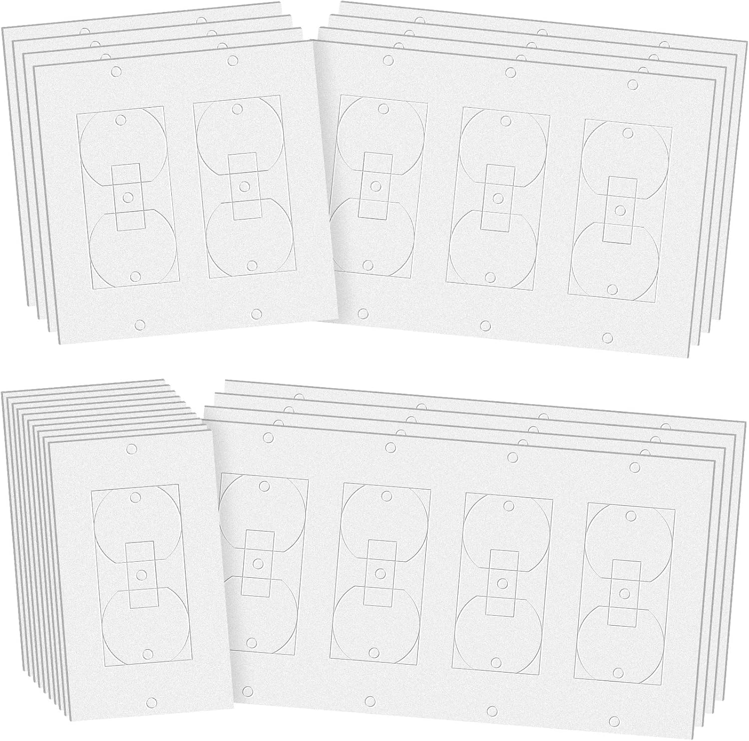 Tondiamo 22 Pcs Wall Plate Insulation and Draft Sealers Foam Insulation ...