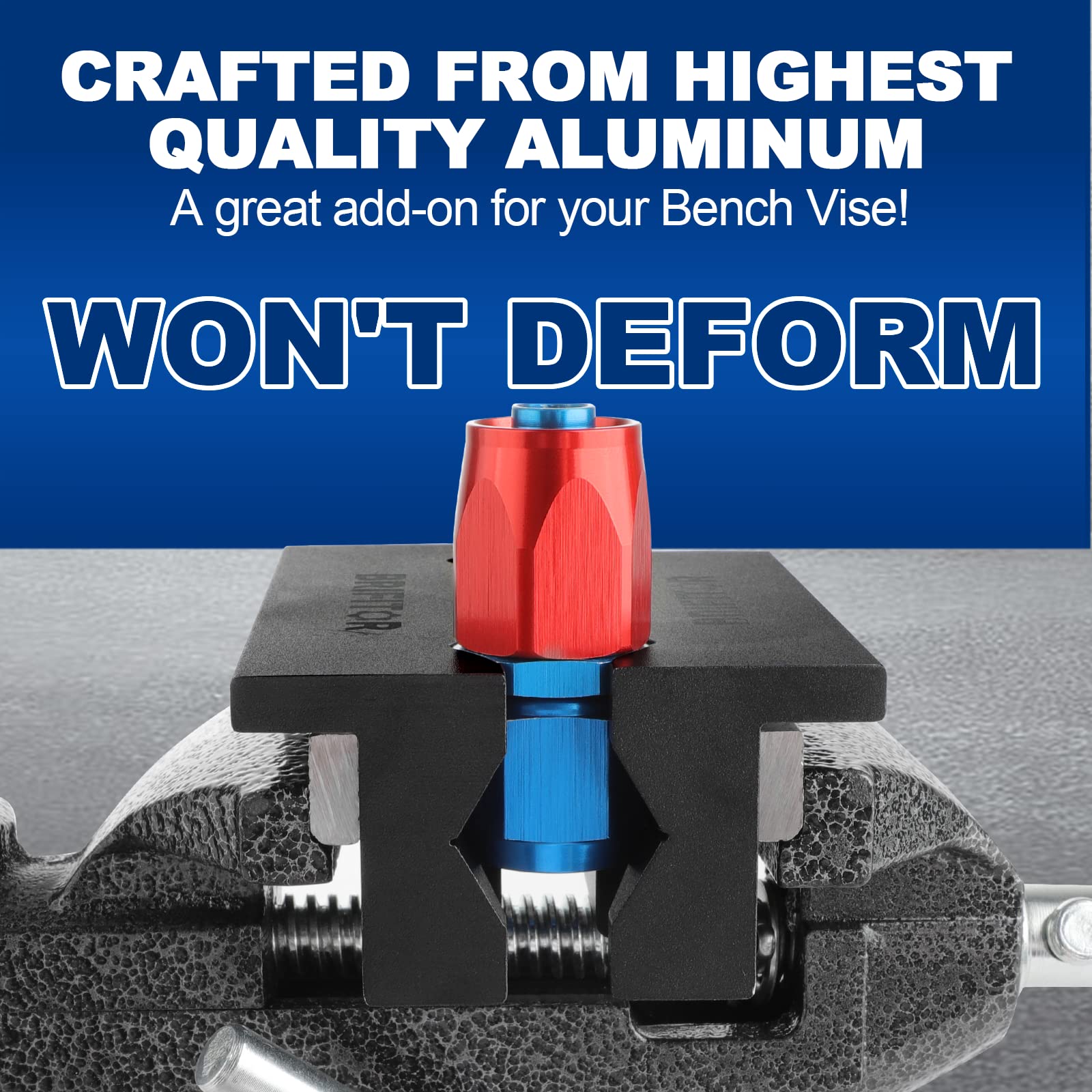 Snapklik.com : BRIFITOR Aluminum 4" Vise Jaws Pads & Nylon Vise Soft ...