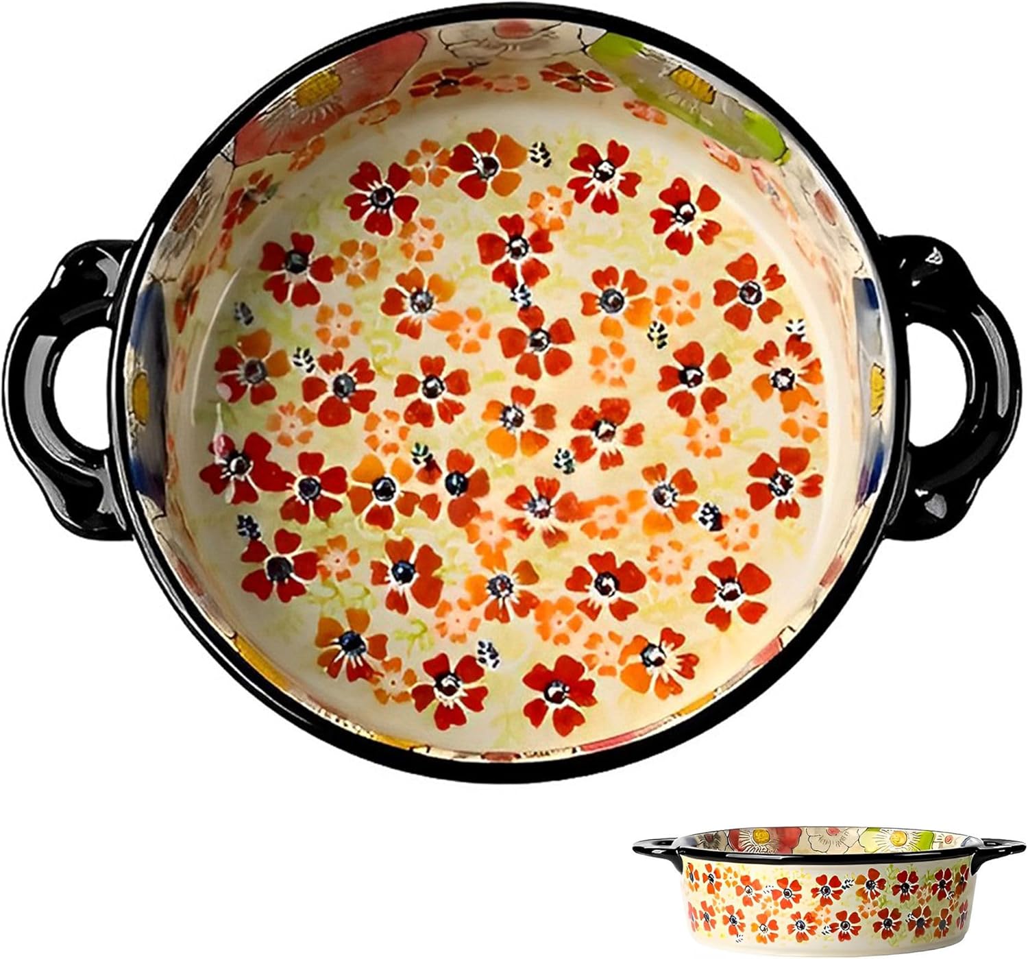 Amazon.com: Baking Dishes For Oven, 1 Quart Round Casserole Dishes For ...