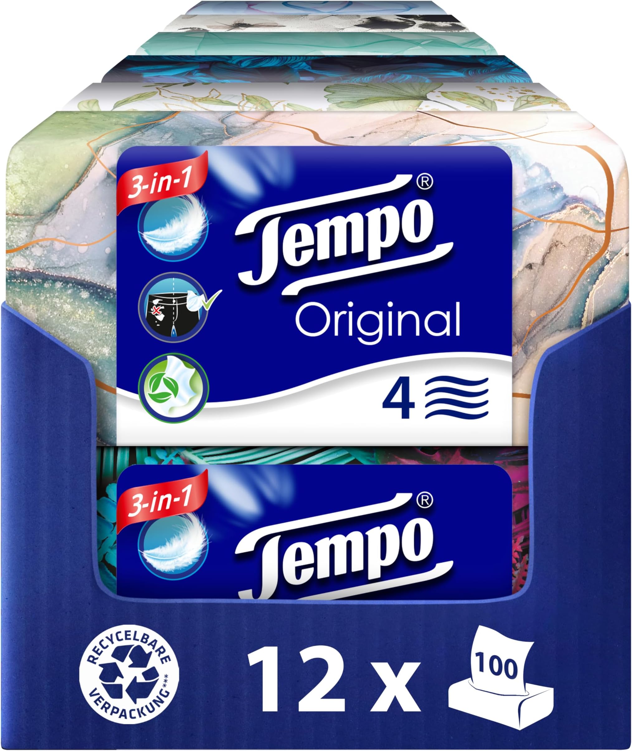 Amazon.com: Tempo Classic Tissues 56 x 10 Tissues, (56 Packs) by Tempo ...