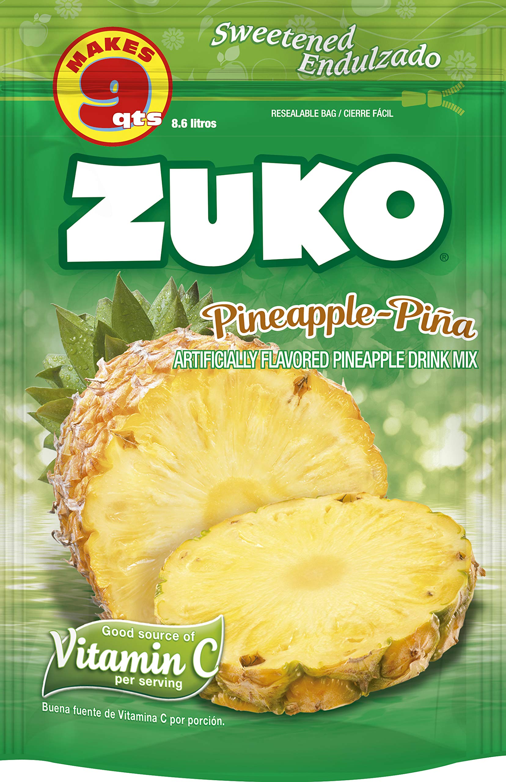 Amazon.com : Zuko, Instant Powder Drink Pineapple, 14.1 Ounce (Pack of ...