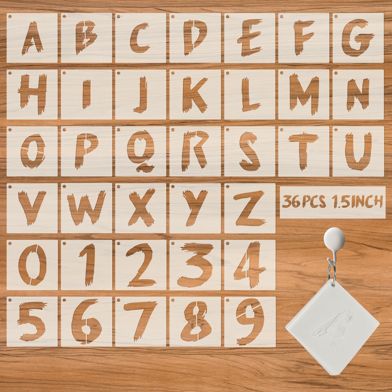 Amazon.com : DZXCYZ 4 Inch Alphabet Letter Stencils, 65 Pcs Reusable ...
