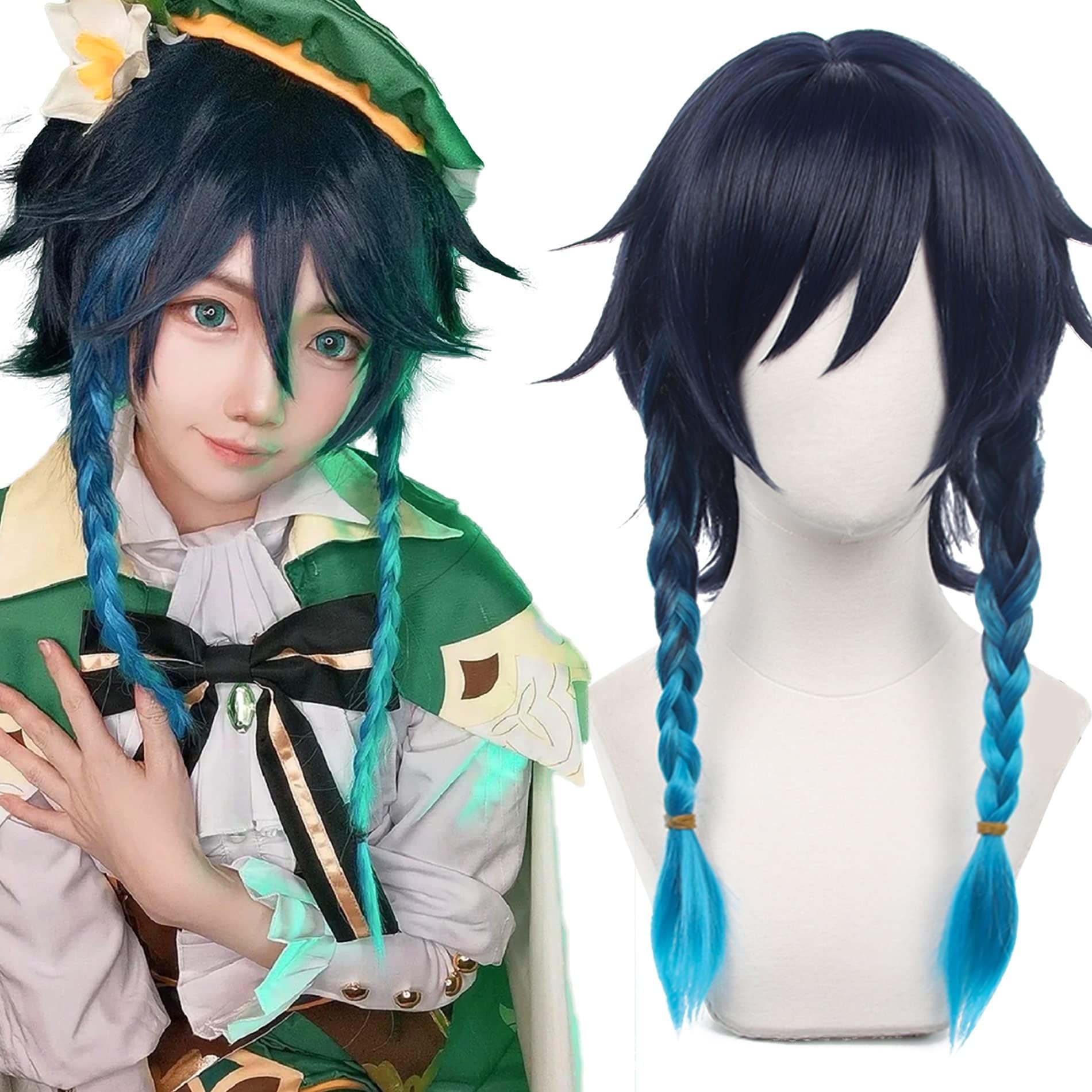 Amazon.com: UTIEHD Genshin Impact Cosplay Wig for Anime Game Character ...