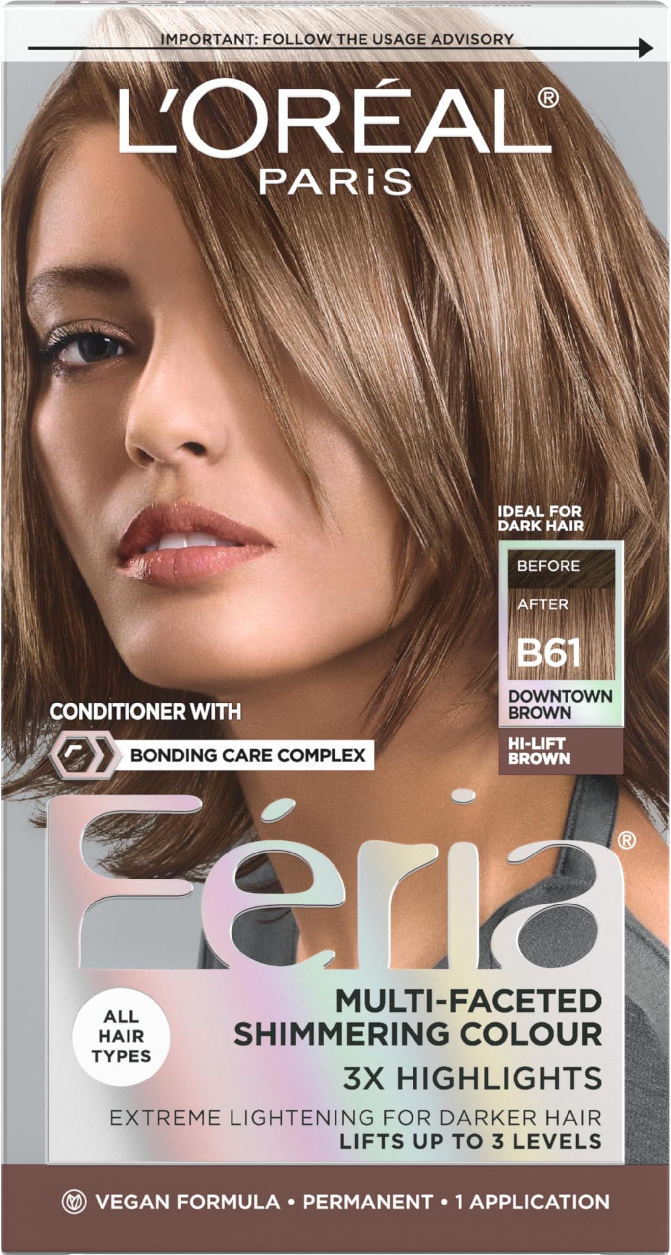 Amazon.com : L'Oreal Paris Feria Multi-Faceted Shimmering Permanent ...