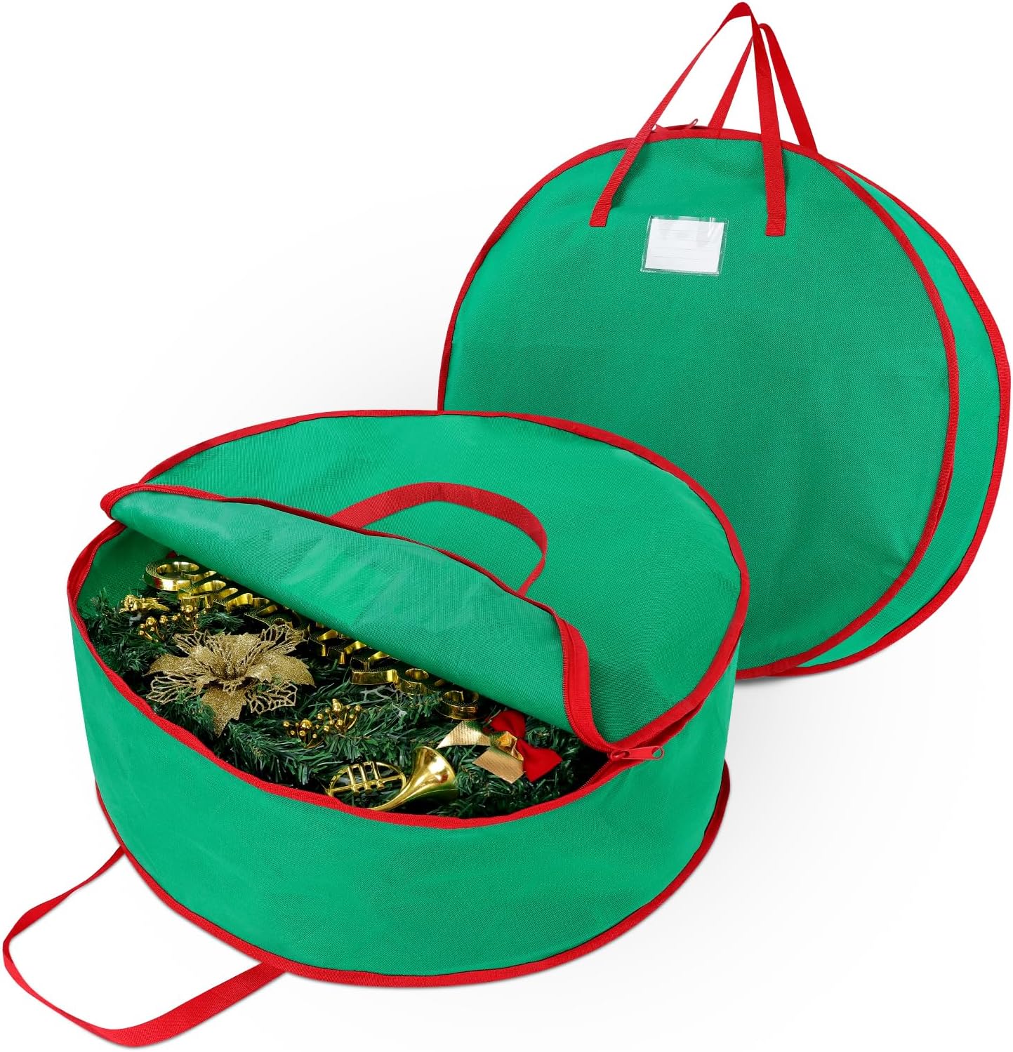 Amazon.com: Christmas Wreath Storage Bag 24 Inch - 2 Pack Christmas ...