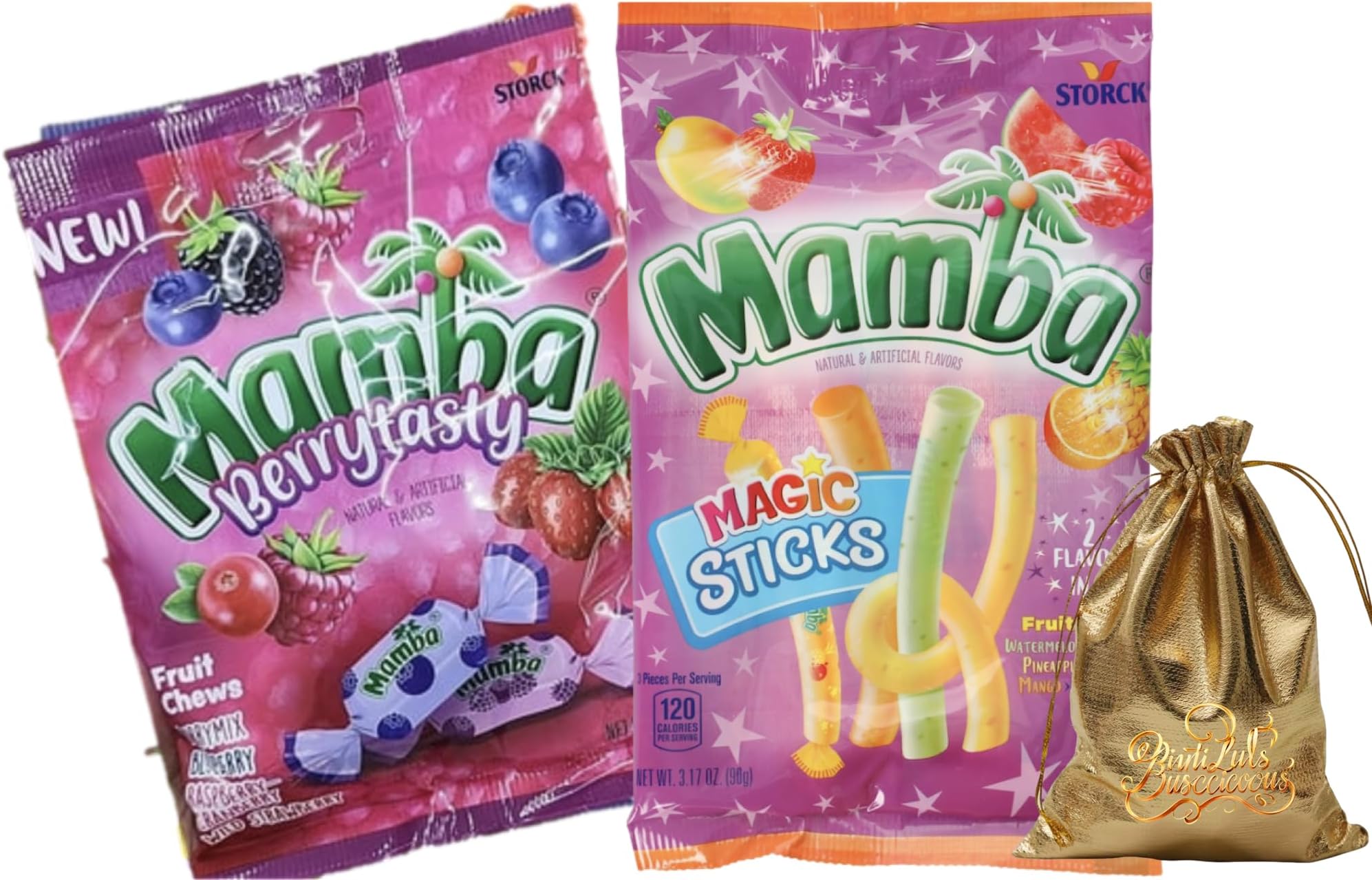Amazon.com : Storck (1) Bag Mamba Fruit Chews Candy New Flavor Mix ...