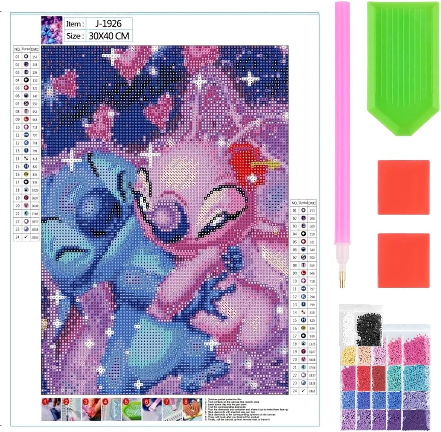 Totum Stitch Diamond Craft and Magnetic Fun: Cute Stitch Designs with ...