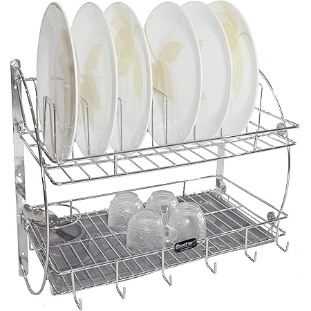 Buy mochen Plastic Kitchen Dish Utensil Holder Racks & Shelves with ...