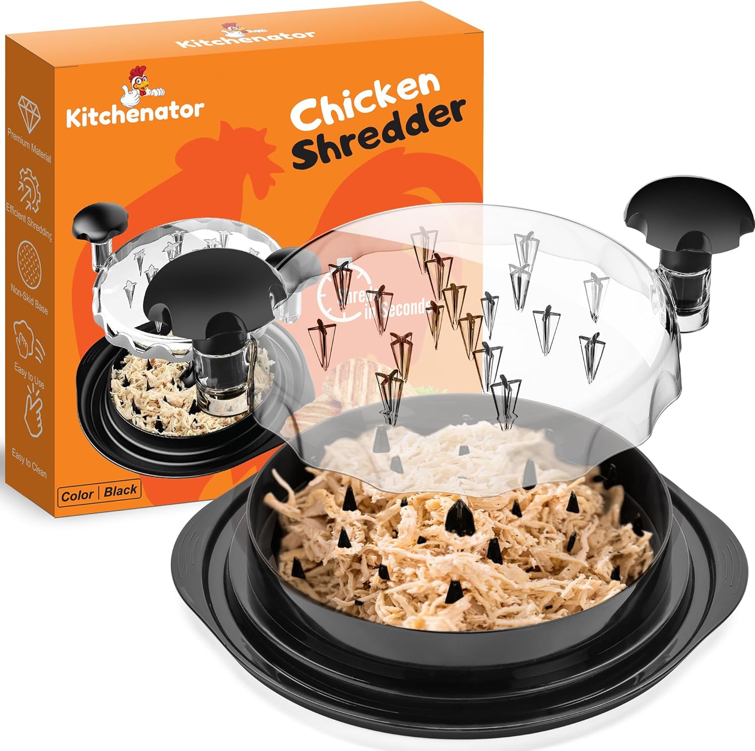 Amazon.com: Chicken Shredder Twist Tool Large, Ergonomic Handles Meat ...