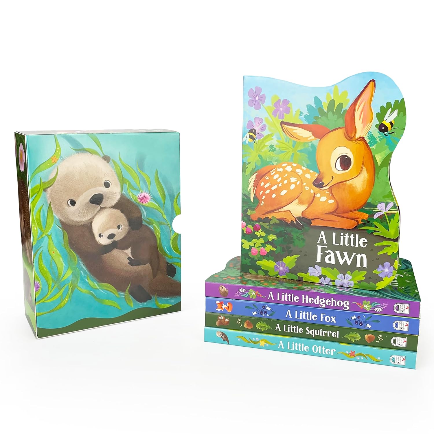 Animal Board Book Set - 5 Shaped Animal Books and Slipcase: Cottage ...